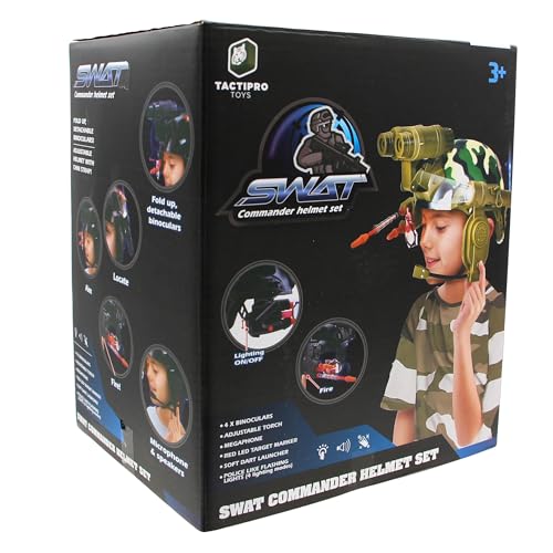Police kids toy soldier Army SWAT Helmet Commander Set. Includes ...
