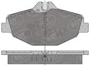 Sct SP 403 Ref: FDB1414 Brake Pads : Amazon.co.uk: Automotive