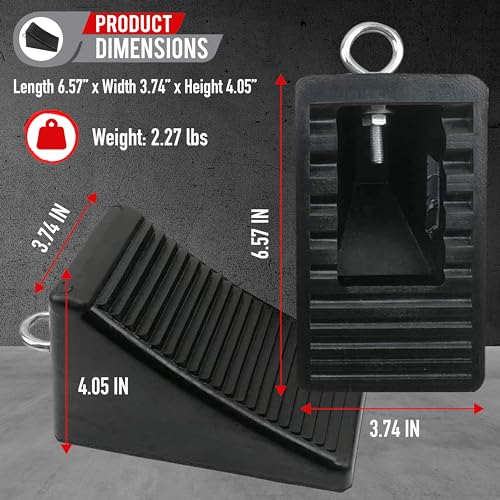 Snapklik.com : AFA Tooling - Wheel Chocks w/Eyebolt Tie Off Handles ...