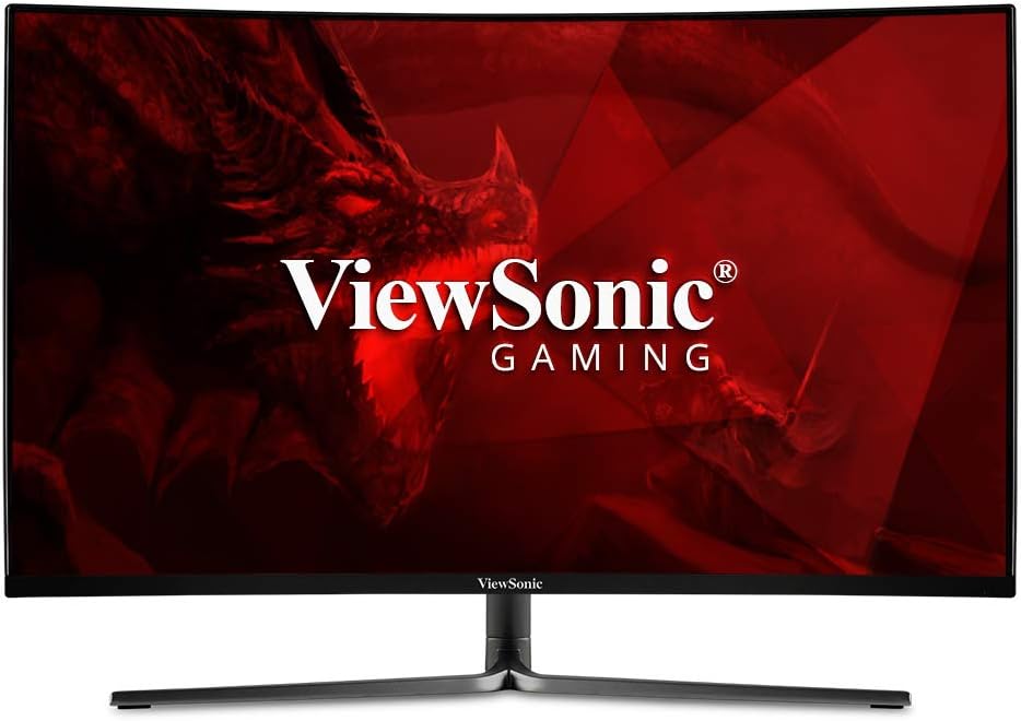 Amazon.com: ViewSonic VX2718-2KPC-MHD 27 Inch Curved 1440p 1ms 180Hz ...