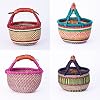 Amazon.com: AYÉYA Single Handle Market Basket – Handwoven African ...
