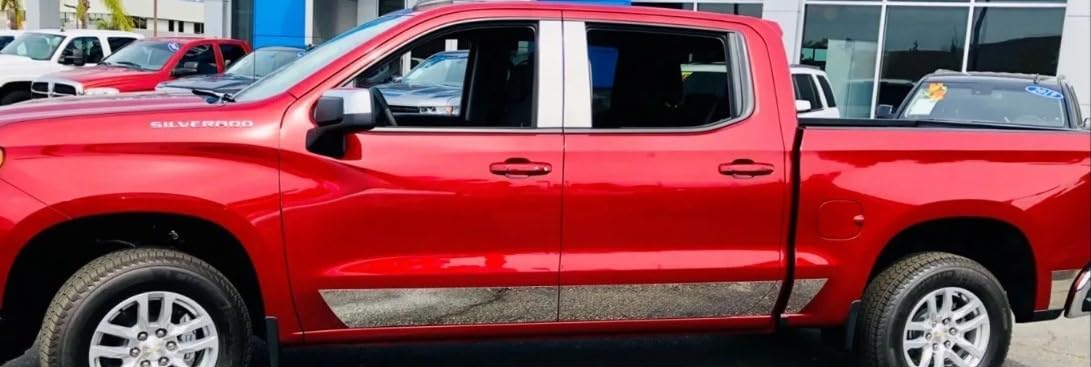 Amazon.com: Stainless Steel Lower Rocker Panel Fits 2019-2024 Chevy ...