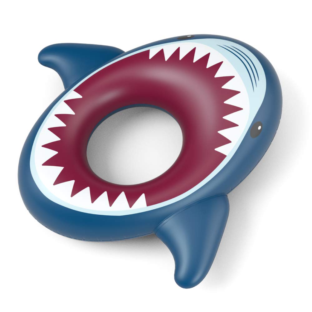 Snapklik.com : Inflatable Shark Pool Float Shark Floaties Water Fun ...