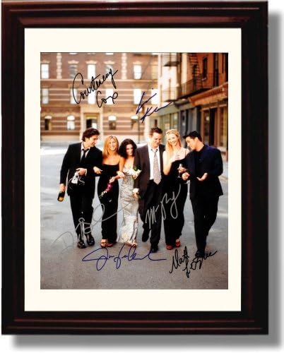 Amazon.com: Bchangss Framed Friends Autograph Replica Print - Friends ...
