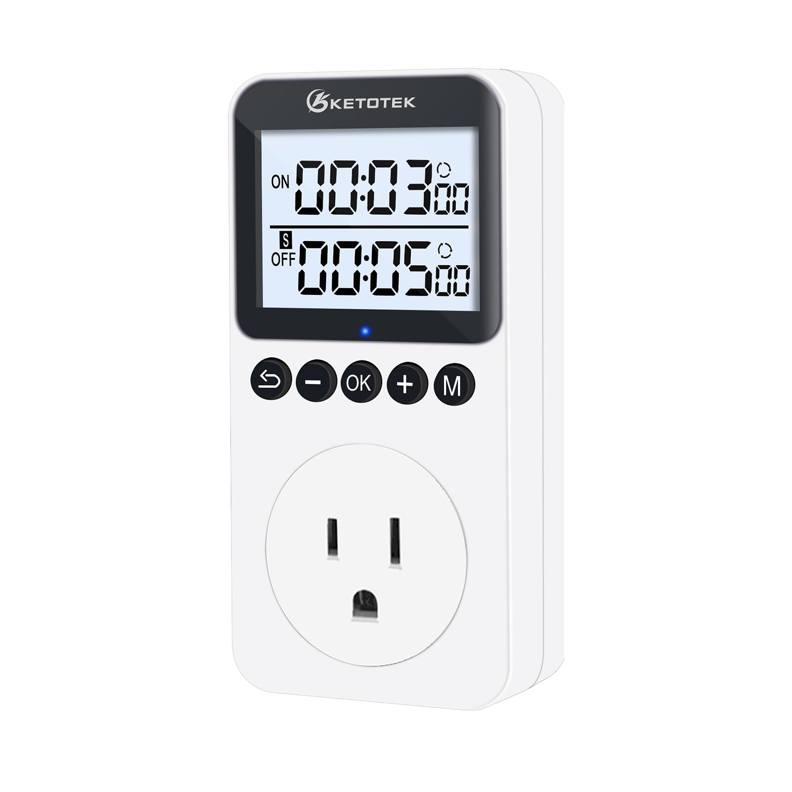 Amazon.com: KETOTEK KTTS02 Digital Timer Outlet Plug in Timer Switch ...