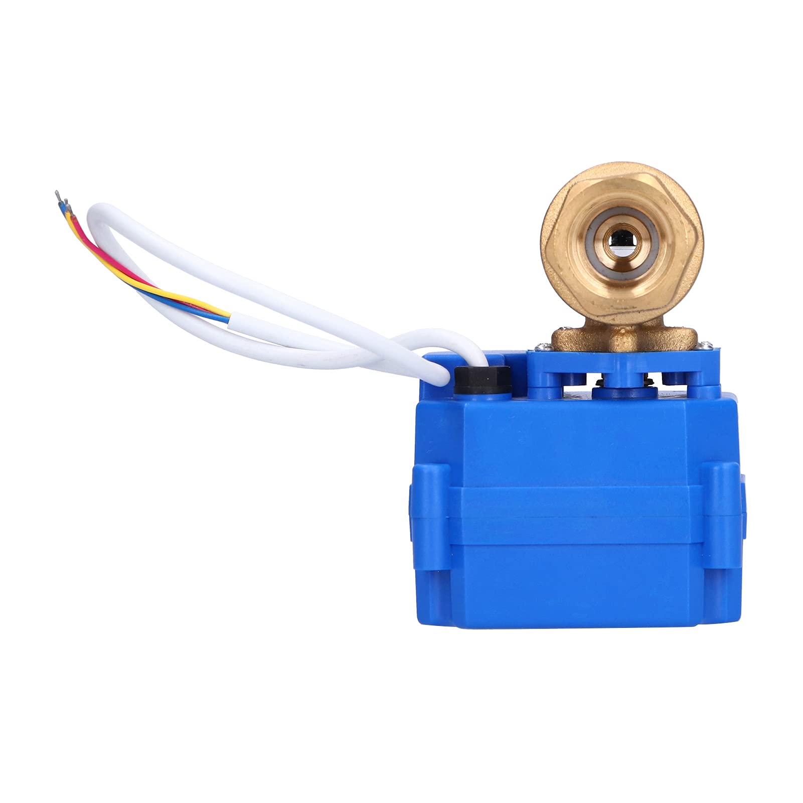 Buy 3 Wire Electric Valves, Straight Through Motorized Ball Valve Brass ...