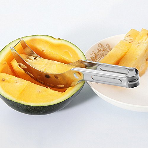 Mini Stainless Steel Watermelon Cutter Melon Slicer Corer Server ...