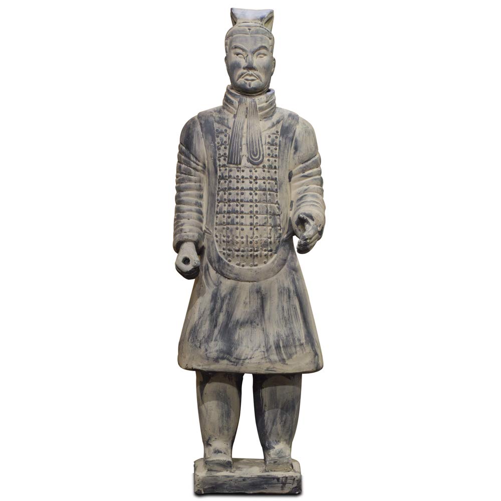 Amazon.com: ChinaFurnitureOnline Standing Terracotta Soldier Warrior ...