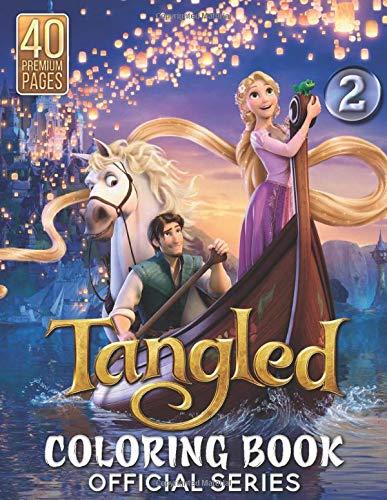 Tangled Coloring Book Vol2: Funny Coloring Book With 40 Images For Kids ...