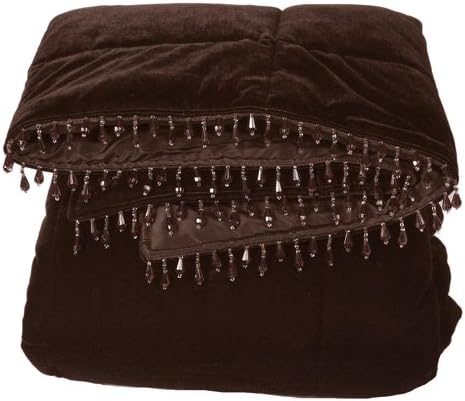 Scatterbox Velvet Marrakech Chocolate Brown Bedspread Throw : Amazon.co ...