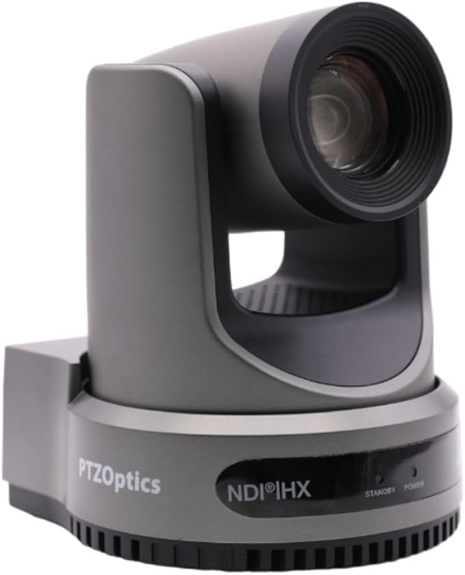 Amazon.com : PTZOptics Move 4K 30x Auto-Tracking PTZ Camera with Built ...