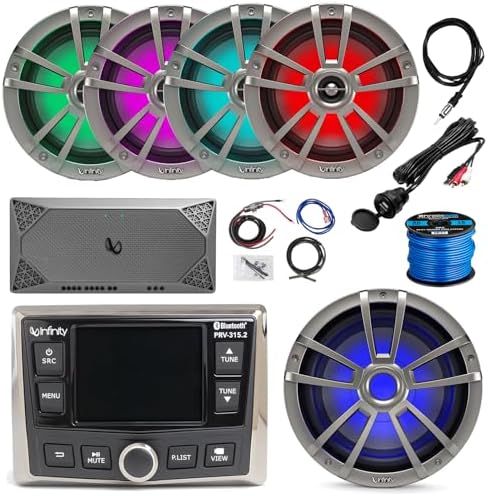 Amazon.com: Infinity PRV-315.2 Marine AM/FM/WB Tuner Bluetooth Receiver ...