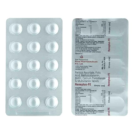 Reneplus FE - Strip of 10 Tablets : Amazon.in: Health & Personal Care