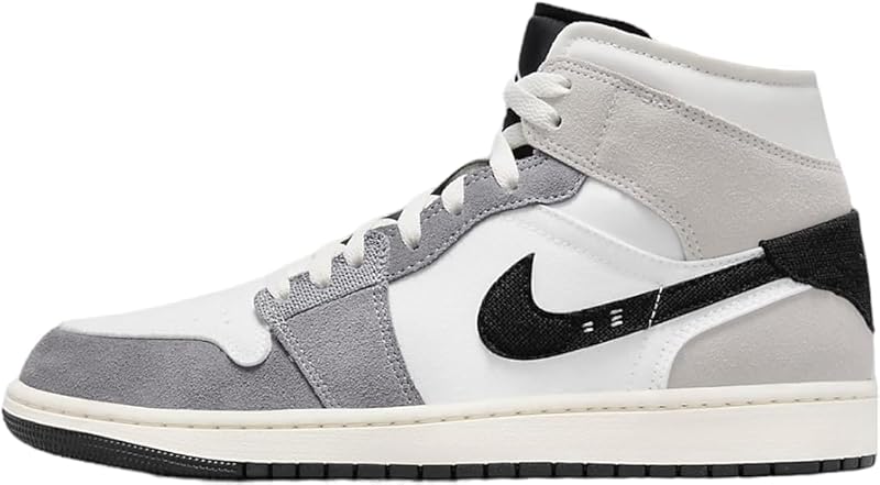 Jordan Men's 1 Mid SE Craft Cement Grey/Black-White (DZ4136 002)