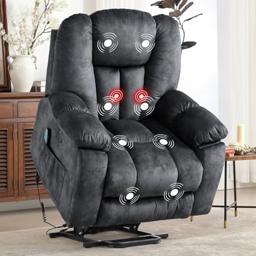 Amazon.com: LITVZ 180 Degrees Lay Flat Lift Recliner Chair with Heat ...