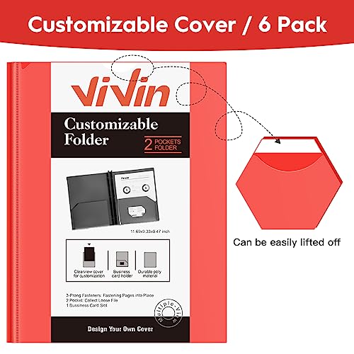 Snapklik.com : ViVin 10-Pack Heavy Duty Plastic Folders