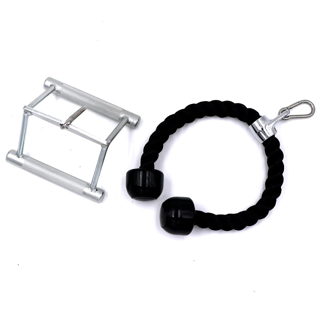 Strainho Cable Attachments For Gym Double D Row Handle V | Desertcart ...