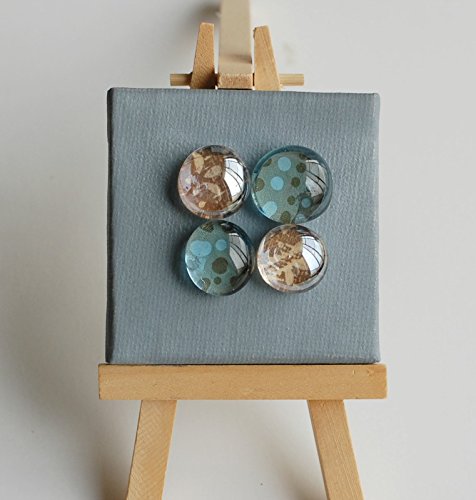 Amazon.com: Glass Flat Marble Magnets - Set of 4! : Home & Kitchen