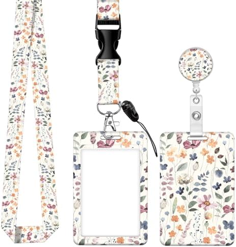 Amazon.com : Toykee ID Badge Holder with Lanyard and Retractable Badge ...