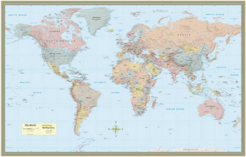 World Map-Paper: BarCharts, Inc.: 9781423203650: Amazon.com: Books
