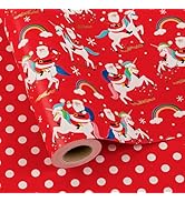 Amazon.com: MAYPLUSS Kraft Christmas Wrapping Paper Roll - Mini Roll ...