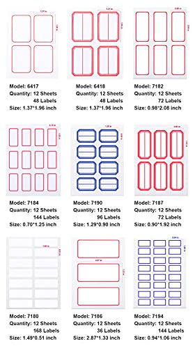 Snapklik.com : Deli File Folder Labels, 9 Sizes Self Adhesive Nametags ...