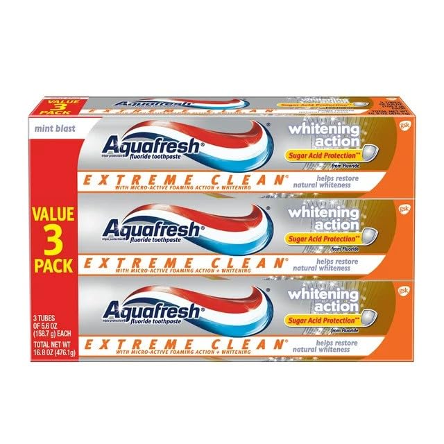 Amazon.com: Generic Aqua~Fresh Extreme Clean Whitening Action Fluoride ...