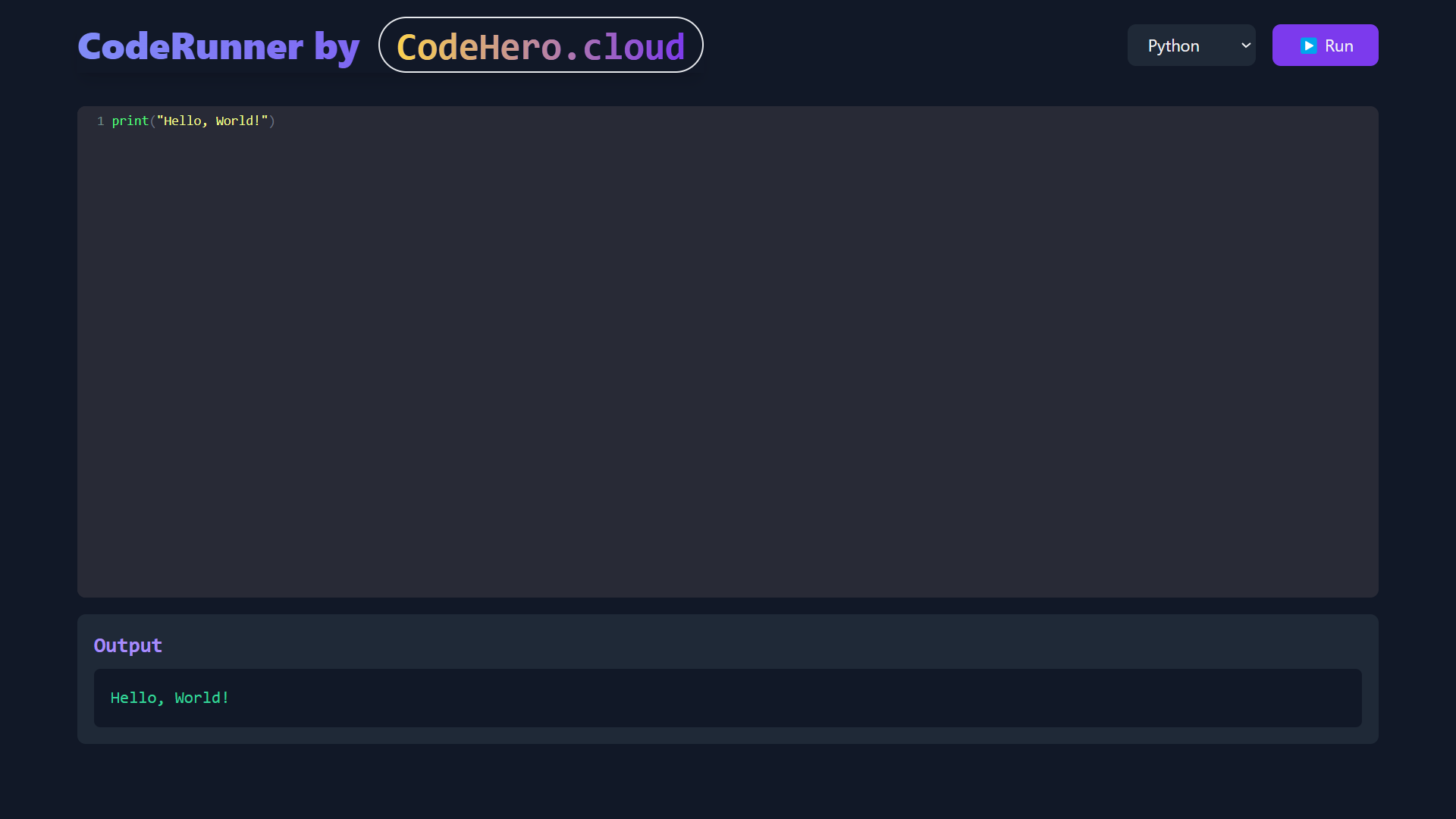 CodeHero Cloud – The Ultimate Online Compiler for Multiple Programming Languages - App on Amazon ...