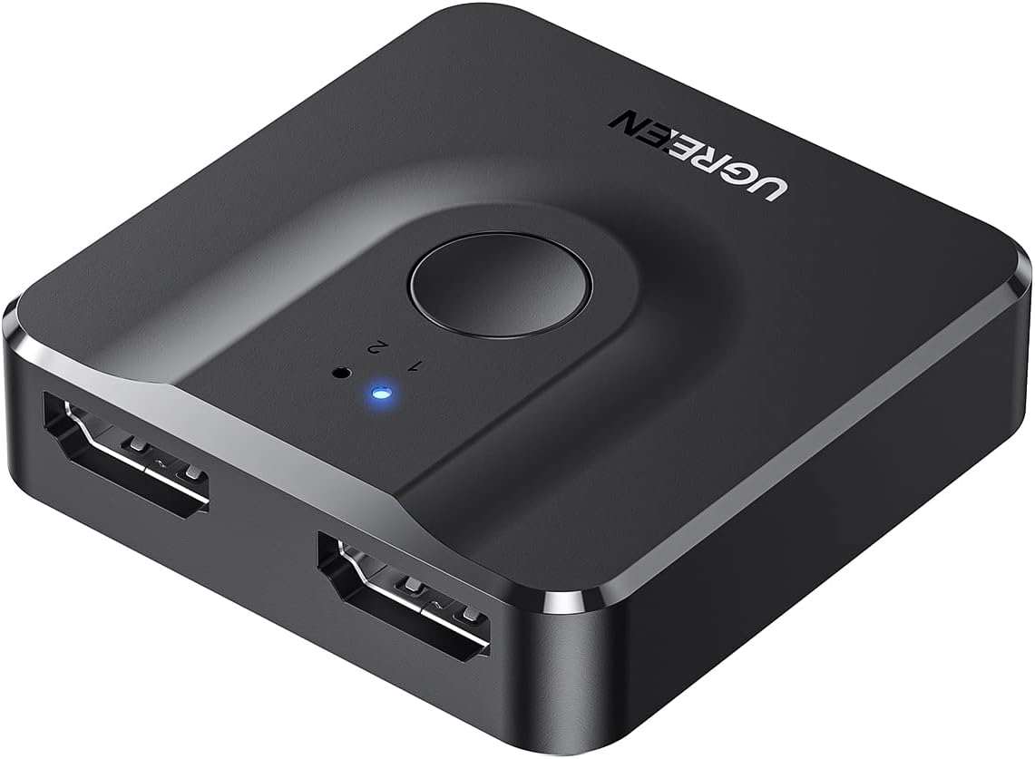 UGREEN HDMI Switch 4K 60Hz HDMI Splitter Bi-Directional HDMI Switcher 2 Input 1 Output Splitter ...