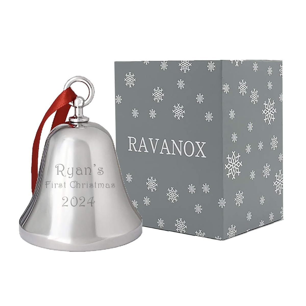 Personalized Silver Bell Personalised Believe Bell Christmas