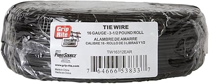 Amazon.com: Grip-Rite TW16312EAR, 16GA Tie Wire, 3.5LB Roll, 10 Rolls ...