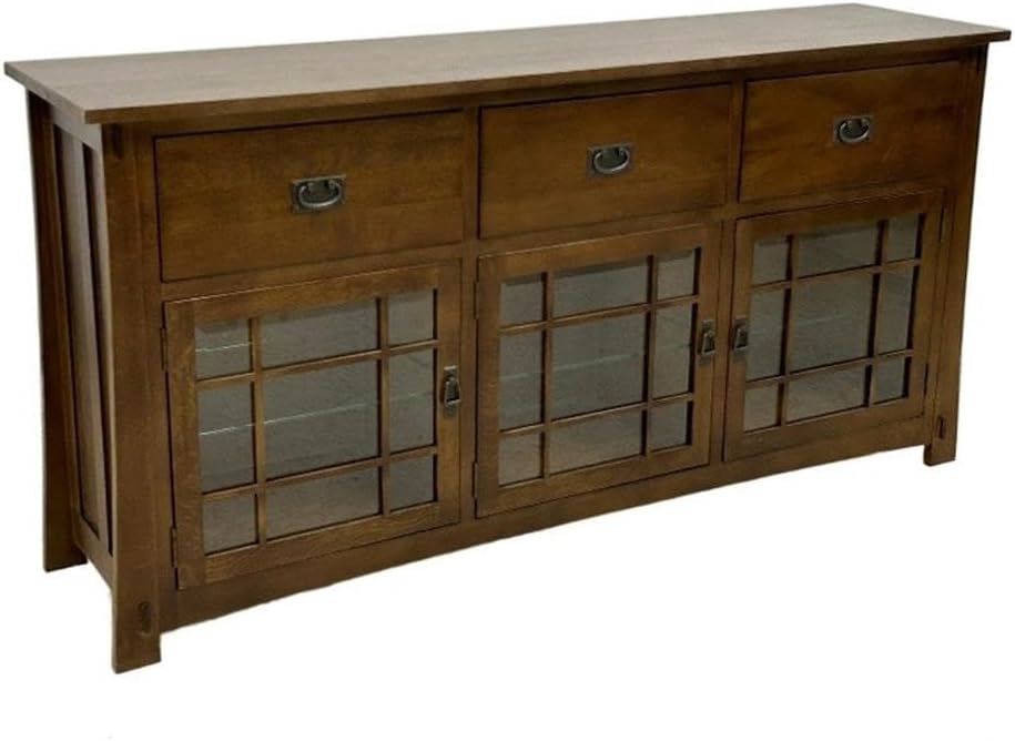 Amazon.com - Craftsman Style Quarter Sawn Oak Sideboard - 72" Walnut ...