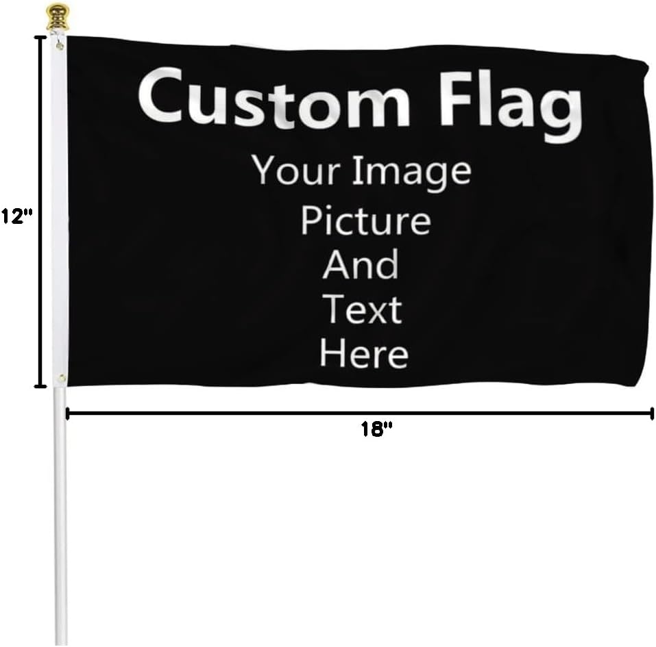 Amazon.com : Custom Flag (12x18inch) : Patio, Lawn & Garden