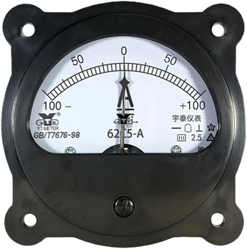 Amazon.com: 62C5 Positive and Negative Ammeter DC Instrument Black ...