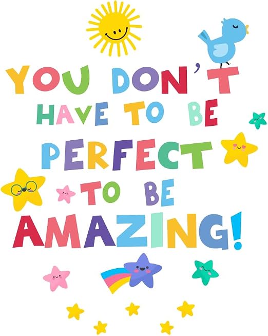 SUPERDANT Inspirational Quote Wall Sticker Positive Saying Wall Decals ...