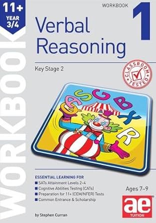 11+ Verbal Reasoning Year 3/4 Workbook 1: Curran, Stephen C ...