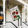 Amazon.com : Welcome Spring Summer Geranium House Flag 28x40 Inch ...