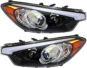 Amazon.com: Rareelectrical New Pair Of Halogen Headlight Compatible ...