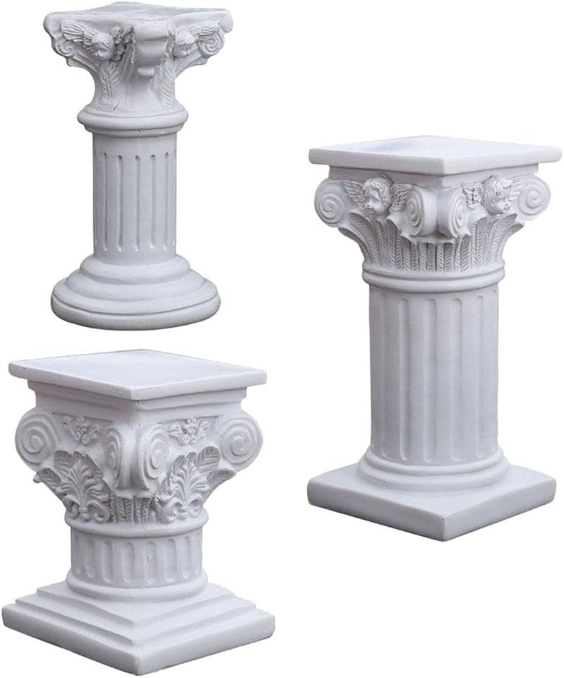 Amazon.com: TAYSTE 2X Creative Roman Pillar Greek Column Statue Resin ...