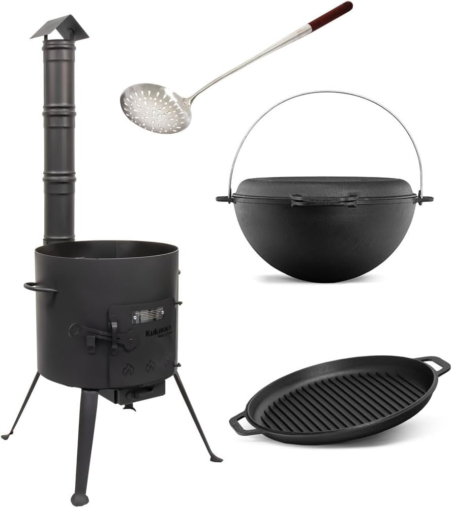 SET Kukmara Uchag Utschak mit Abzugs-Rohr 40cm mit BRIZOLL 15 Liter ...