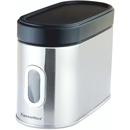Buy Signoraware Modular Steel Container (Window Oval) Matte, 1100ml,Set ...