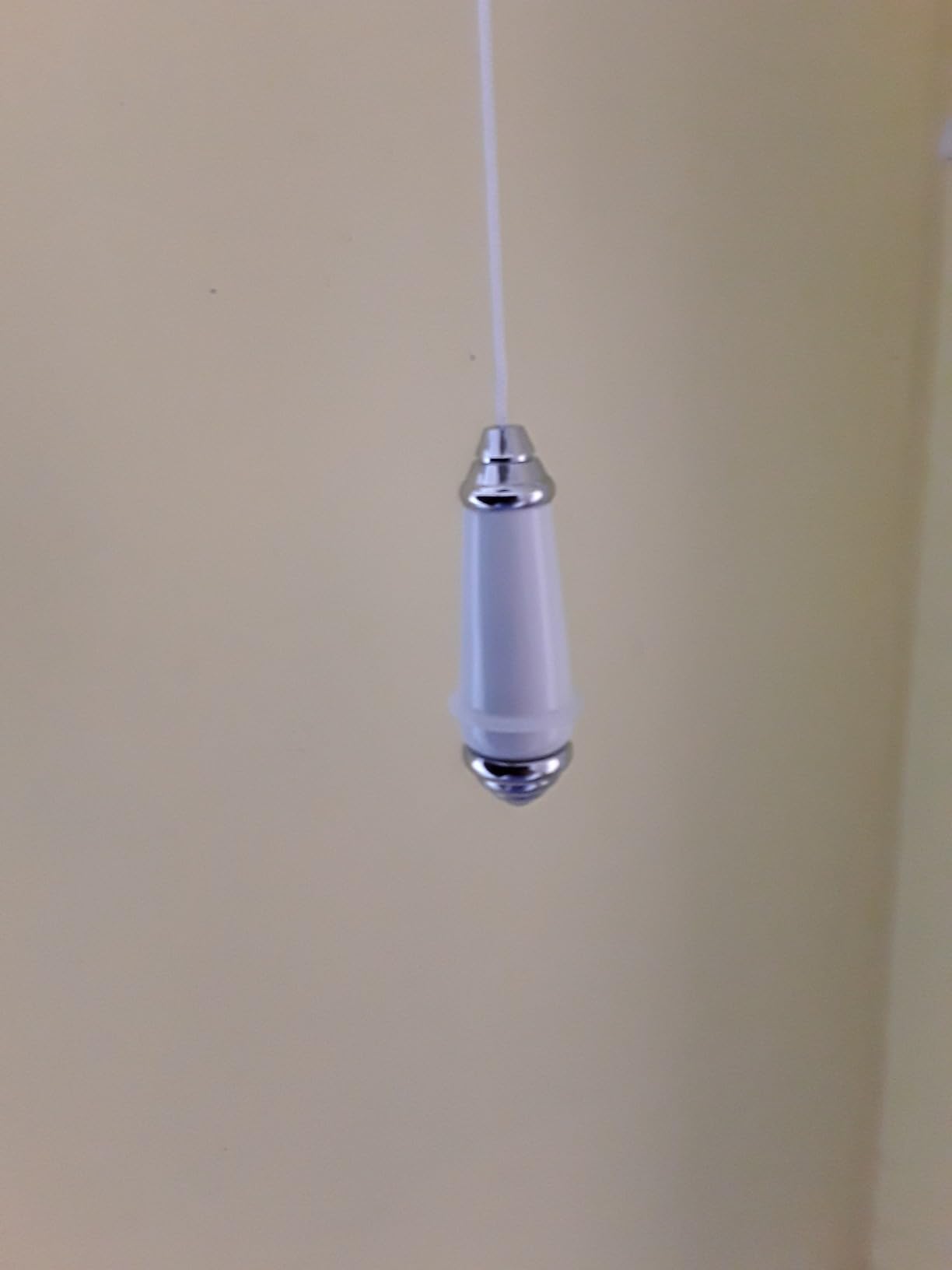 Ceramic Light Cord Pull | Puller Chrome Finish White Porcelain ...