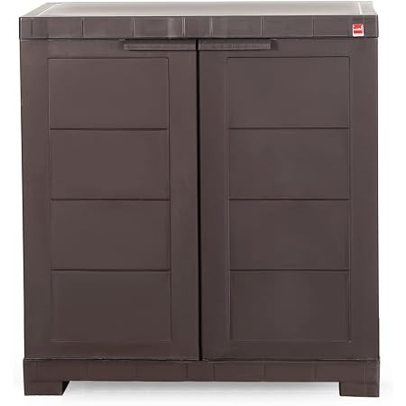 Cello Novelty Plastic Compact 2 Door Cupboard - Ice Brown : Amazon.in ...