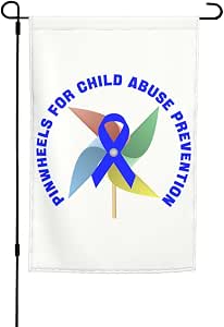 Amazon.com : Pinwheels For Child Abuse Prevention Awareness Garden Flag ...