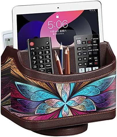 Amazon.com: Remote Control Holder, PU Leather, 5 Compartments TV Remote ...