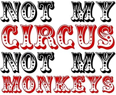 Amazon.com - Not My Circus Not My Monkeys - Sticker Graphic - Auto ...