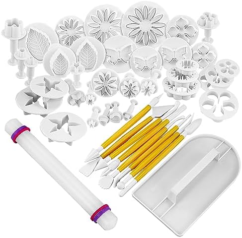 14 Sets (46pcs) Cake Flower Fondant Tools, Cake Sugarcraft Decorating ...