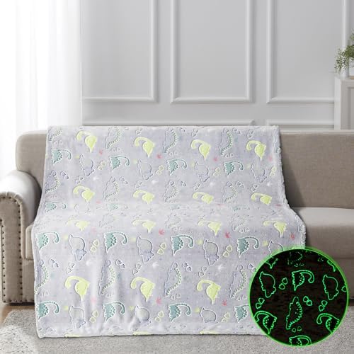 Amazon.com: Glow in The Dark Throw Blanket, Cozy Soft Blankets for Bed ...