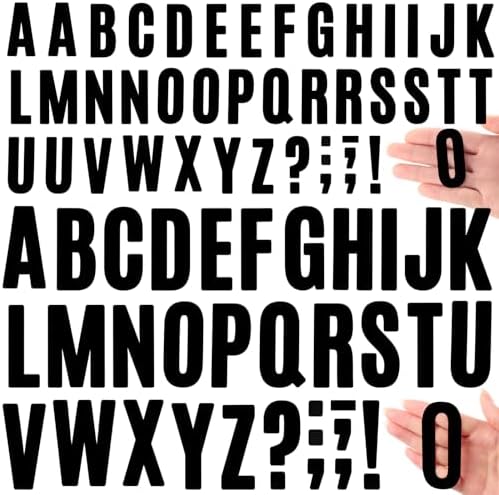 Amazon.com: Qilery 32 Sheets 2 Inch and 3 Inch Letter and Number ...