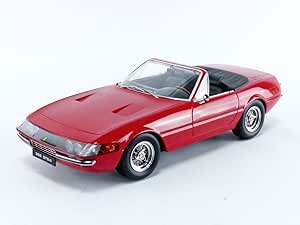 Amazon | ミニカー 1/18 フェラーリ 365 GTB KK-SCALE 1/18 FERRARI - 365 GTB DAYTONA SPIDER OPEN 1969 RED ...